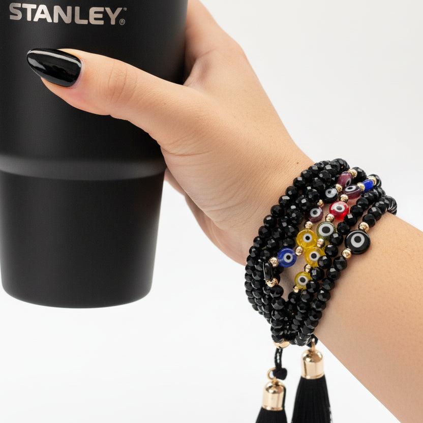 Pulsera de hilo ojito / Chapa de Oro 14k – Joyeria Rico Online